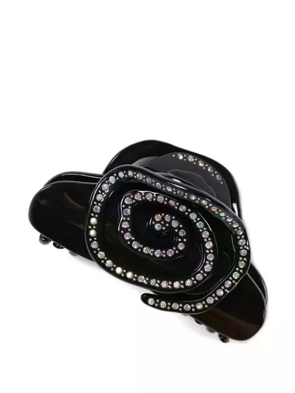 KATYA Crystal-embellished Hair Clip - Black