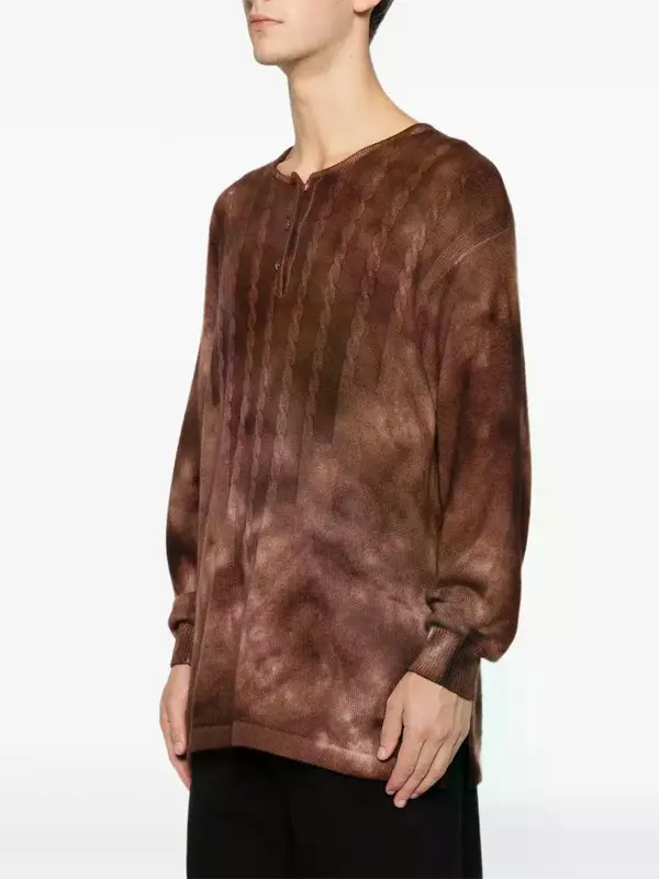 A.N.G.E.L.O. VINTAGE CULT Cable-knit Buttoned Sweater
