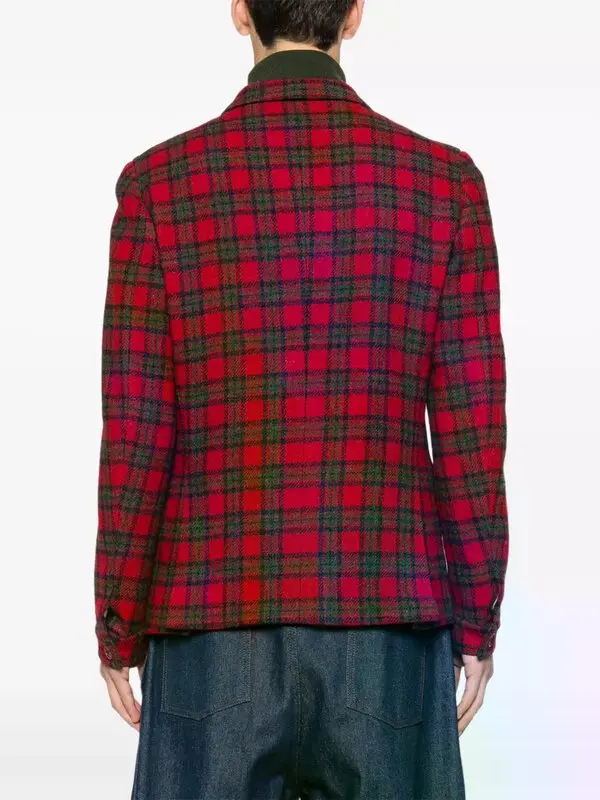ROMEO GIGLI 1990s Checked Jacket - Red