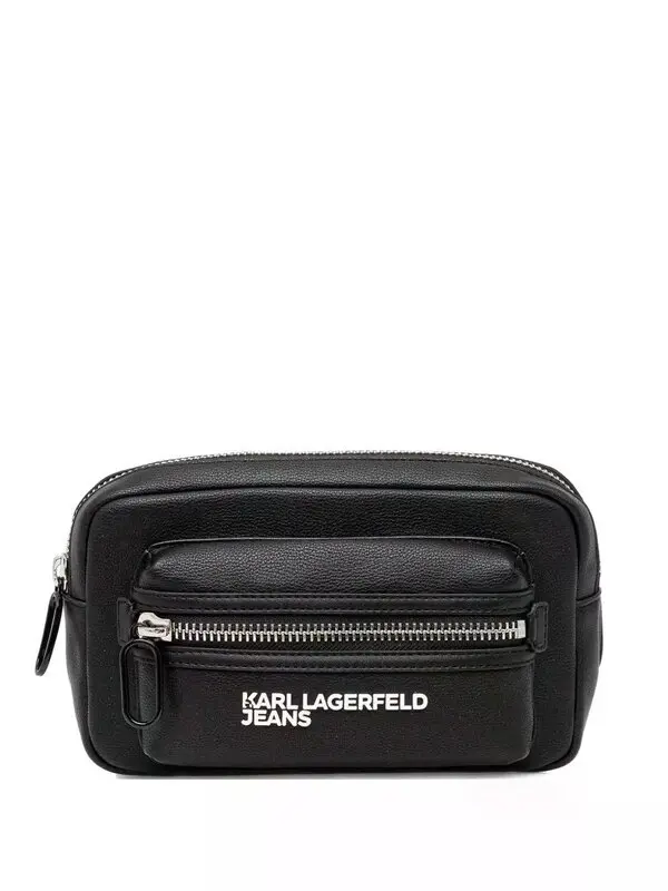 Karl Lagerfeld Belt Bag With Zip Fastening - Black
