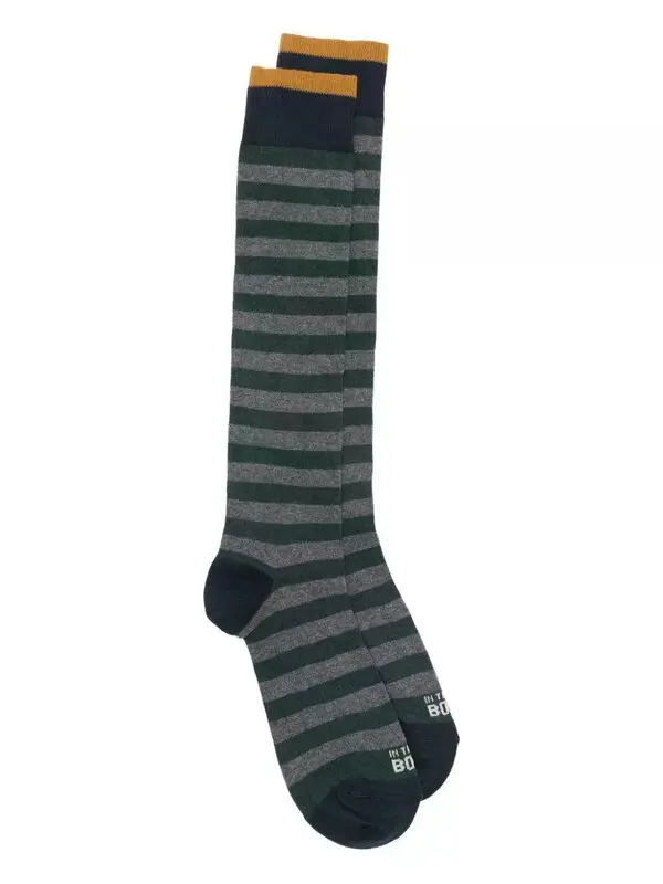 IN THE BOX Striped Knee-high Socks - Green