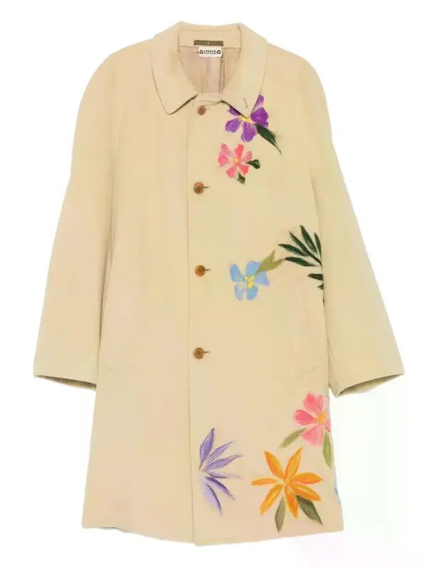 A.N.G.E.L.O. VINTAGE CULT Floral-embellished Single-breasted Coat