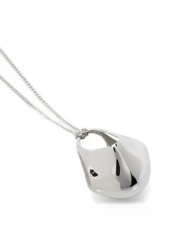 Khaite Small Lotus Chain Pendant Necklace - Silver