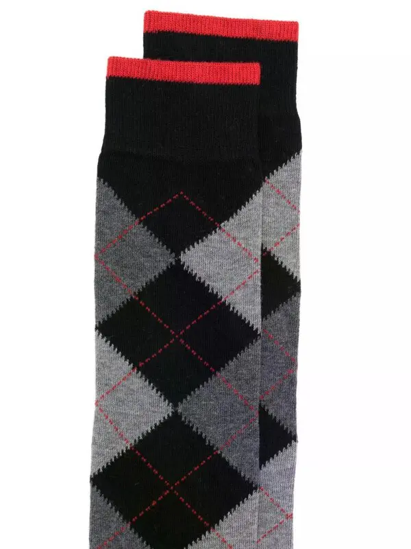 IN THE BOX Argyle Ribbed Socks