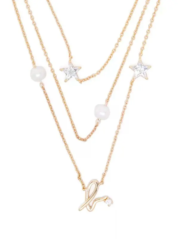 AGNÈS B. Star Pearl Layered Necklace