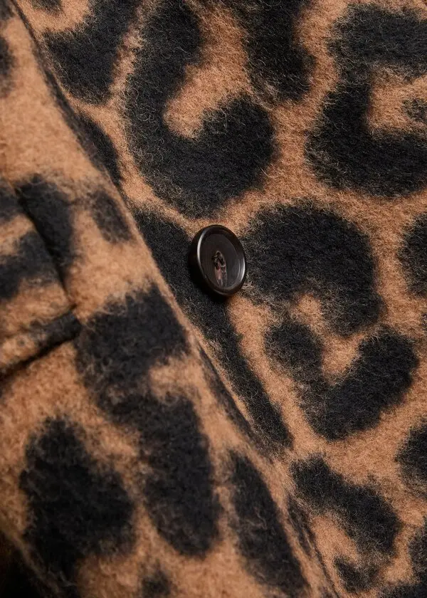 Simkhai Brushed Wool-blend Trench Coat - Leopard