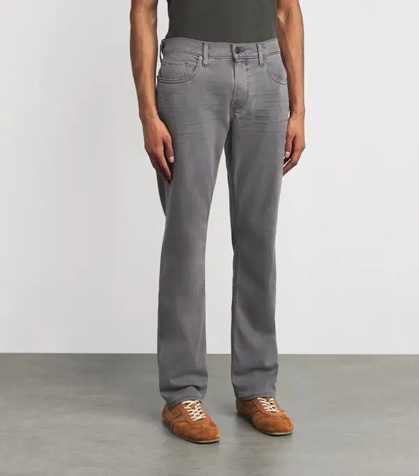 Paige Mason Straight Ankle Jeans - Grey
