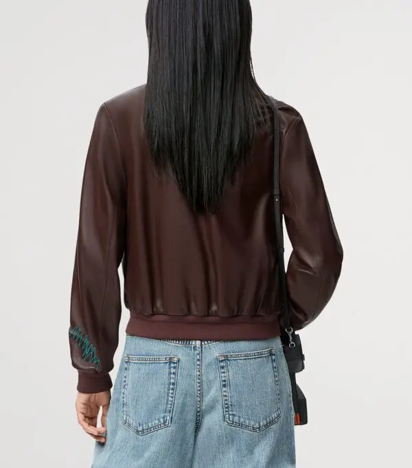 Loewe Cropped Nappa Leather Jacket