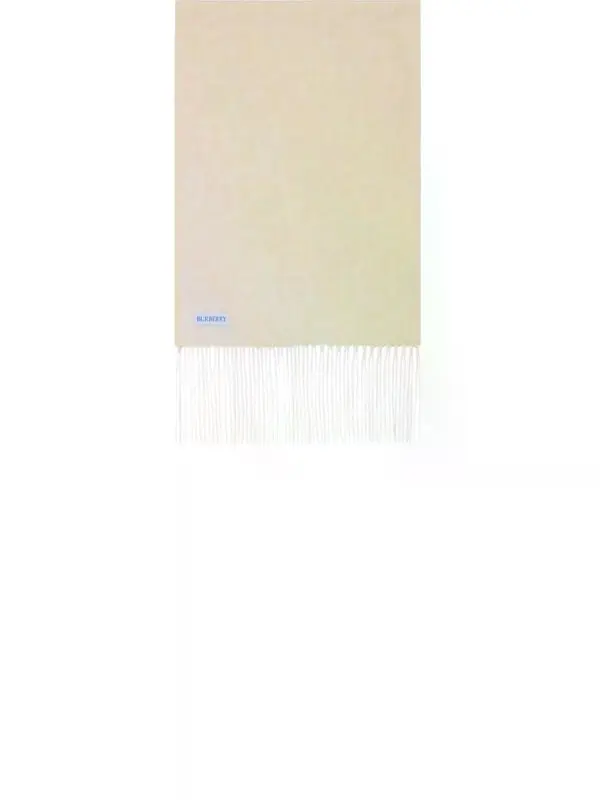 Burberry Charm Jacquard Fringed Scarf - Neutrals