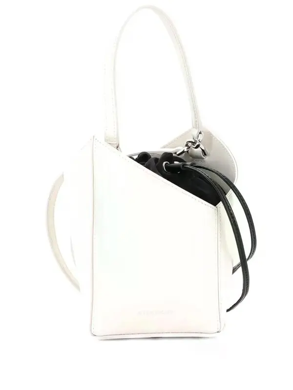 Givenchy Cut Out Leather Mini Bucket Bag - Neutrals