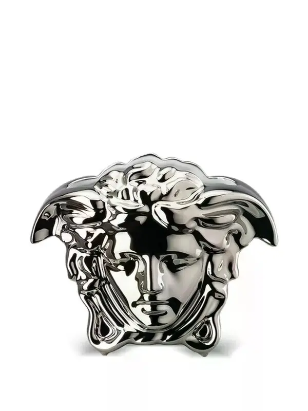 Versace Medusa Head Vase - Silver
