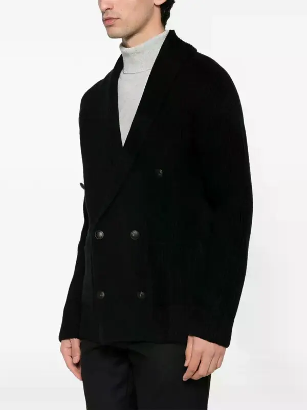 GIUUNO Double-breasted Pocket Cardigan