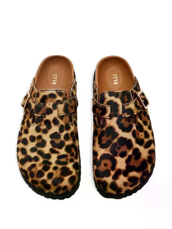 BIRKENSTOCK Boston Leopard-print Sandals