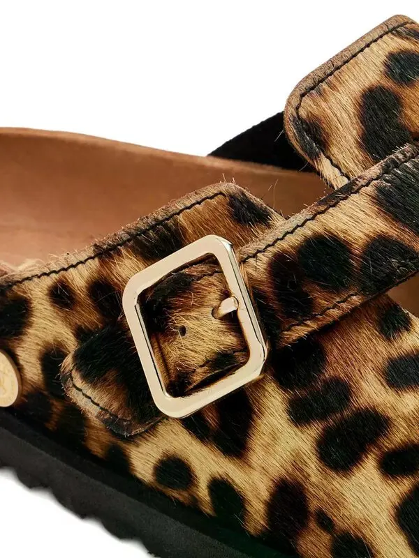 BIRKENSTOCK Boston Leopard-print Sandals