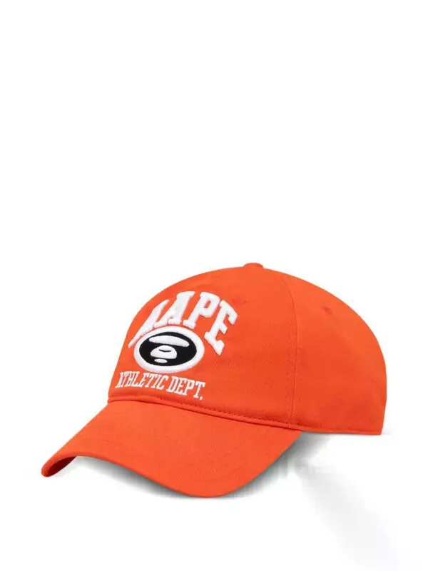 AAPE BY *A BATHING APE Moonface Embroidered Baseball Cap - Orange