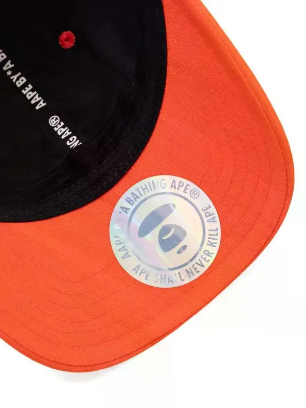 AAPE BY *A BATHING APE Moonface Embroidered Baseball Cap