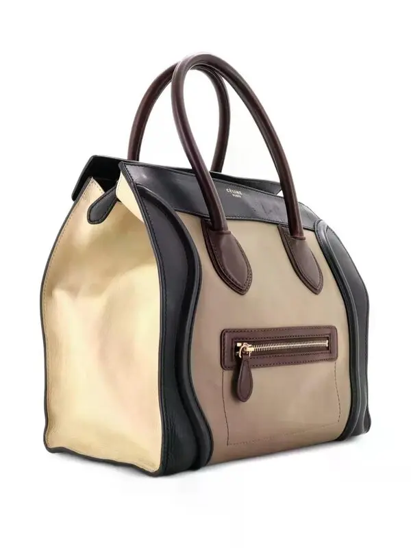 Celine Bicolor Luggage Mini Satchel