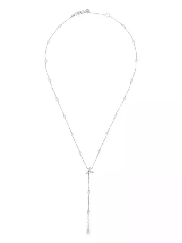 AGNÈS B. Pearl Pendant Y-necklace - Silver