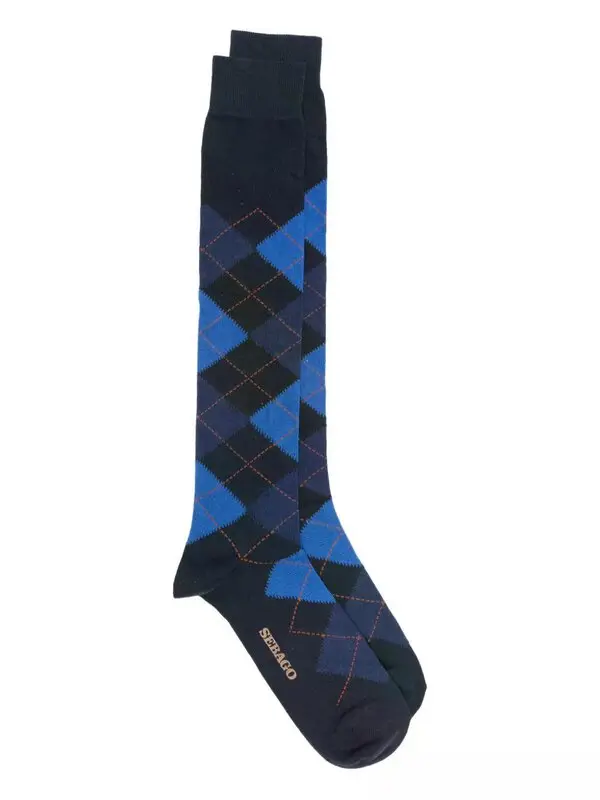 SEBAGO Argyle Socks - Blue