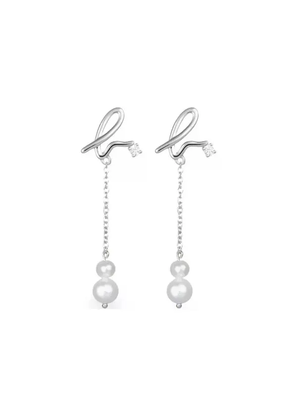 AGNÈS B. Christmas Canopy Drop Earrings - Silver