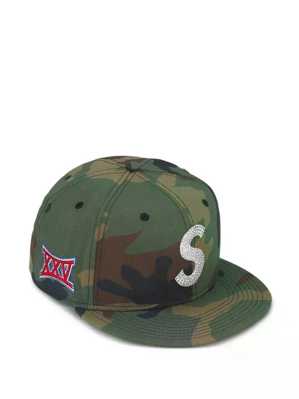Supreme X New Era® Swarovski-embellished Cap - Green