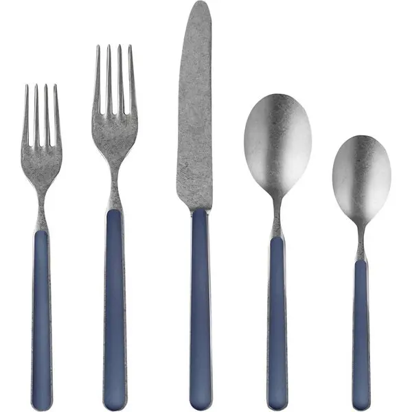 MEPRA Fantasia Pewter Flatware Set20 Pieces - Cobalt