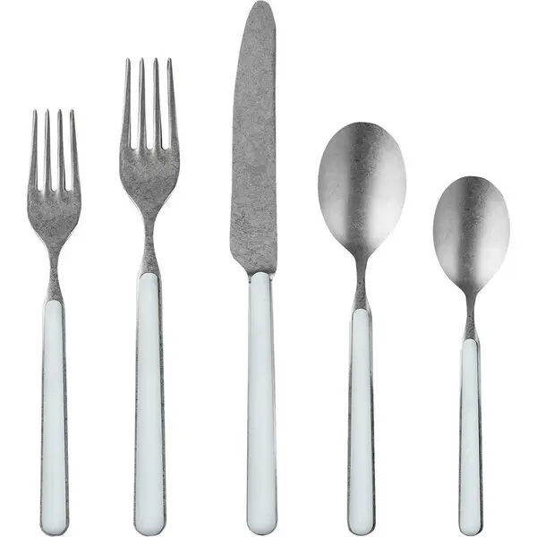 MEPRA Fantasia Pewter Flatware Set20 Pieces - Light Blue