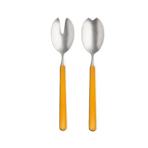MEPRA Fantasia Pewter Salad Serving Set2 Pieces - Mustard