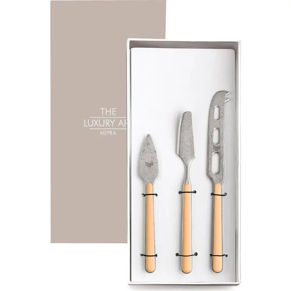 MEPRA Fantasia Pewter Cheese Knives3 Pieces - Sesame