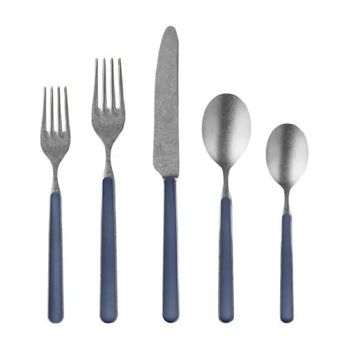 MEPRA Fantasia Pewter Flatware Set5 Pieces - Cobalt