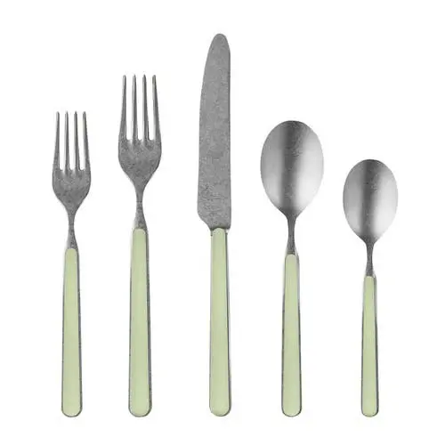 MEPRA Fantasia Pewter Flatware Set5 Pieces - Sage