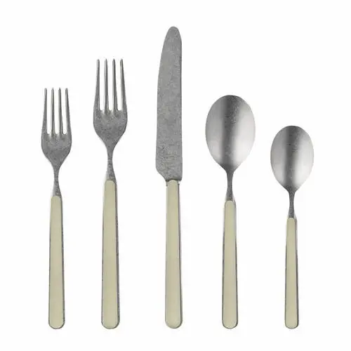 MEPRA Fantasia Pewter Flatware Set5 Pieces - Turtle Dove