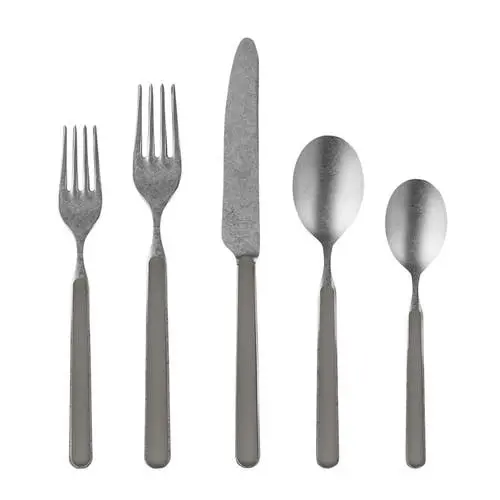 MEPRA Fantasia Pewter Flatware Set5 Pieces - Vicuna