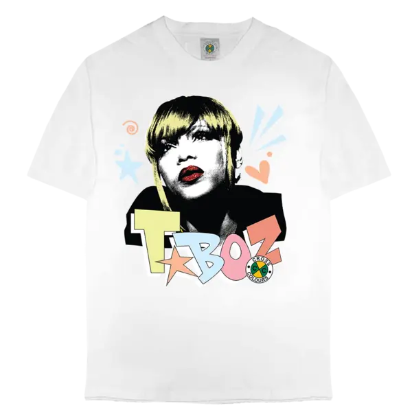 CROSS COLOURS T-boz Pop Art - White