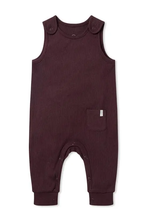MORI Ribbed Romper - Berry