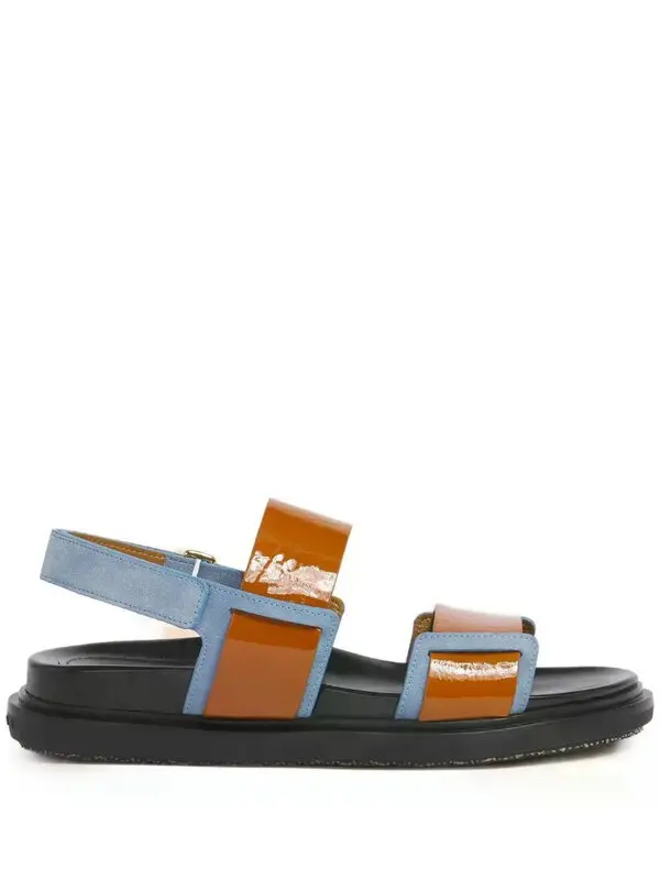 Marni Double-strap Sandals - Brown