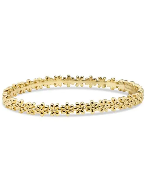 DEVATA Daisy Flower Eternity Bangle Bracelet