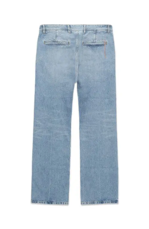 FORTELA Reno Bleach Wash Denim Trousers