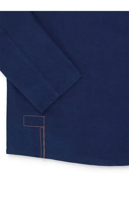 FORTELA Perno Double-breasted Slub Cotton Jacket - Indaco