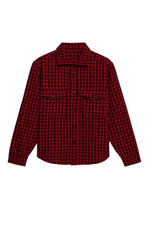 FORTELA Anker Wool Check Shirt With Pockets
