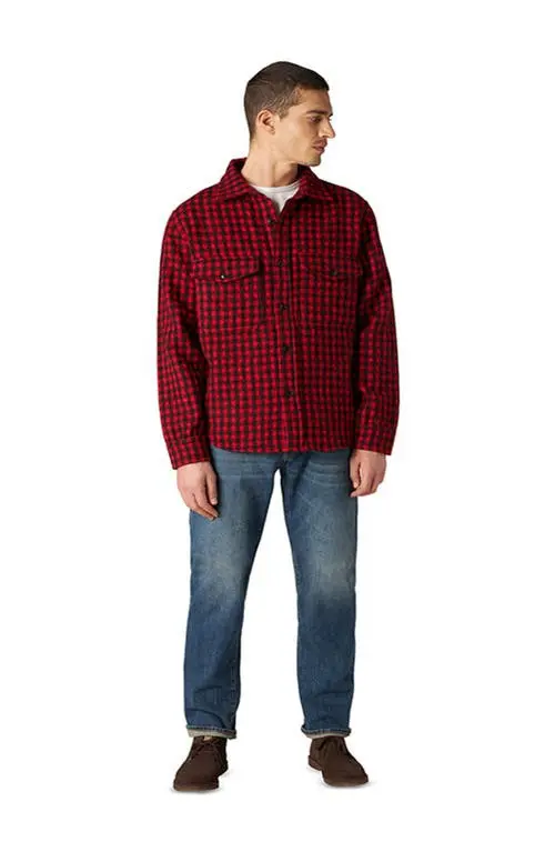 FORTELA Anker Wool Check Shirt With Pockets