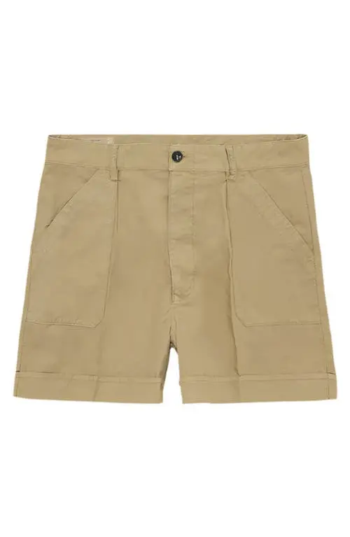 FORTELA Haute Twill Cotton Shorts - Beige
