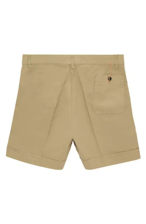 FORTELA Haute Twill Cotton Shorts - Beige