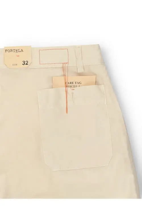 FORTELA Haute Twill Cotton Shorts - Mlk