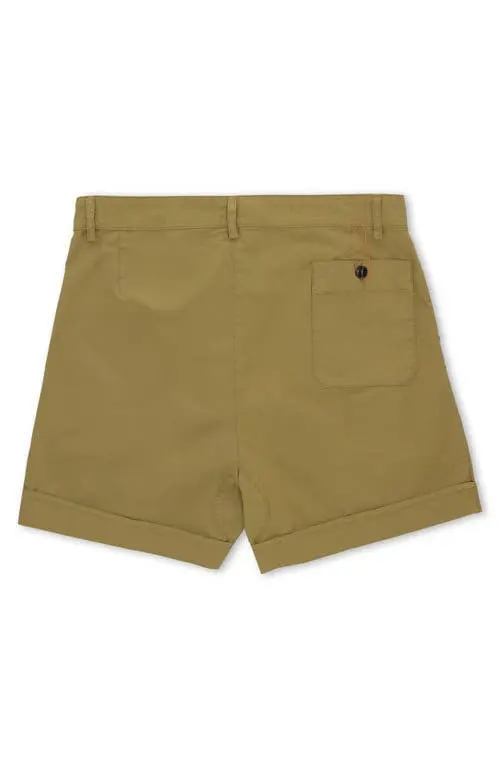 FORTELA Haute Twill Cotton Shorts - Rust