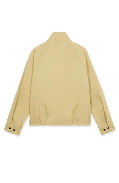FORTELA Carol Cotton Poplin Zip-up Jacket - Khaki