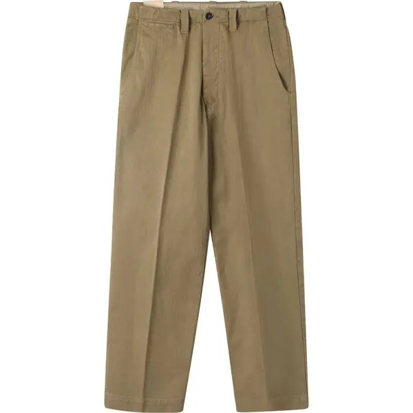 FORTELA Thomas Herringbone Cotton Trousers