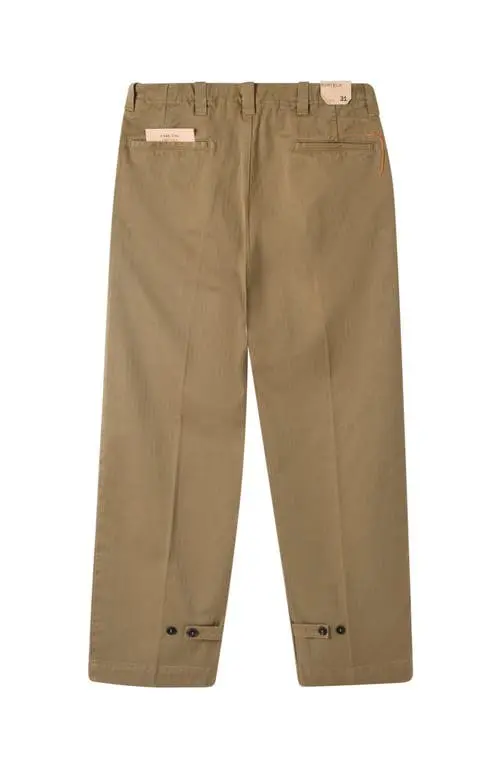 FORTELA Thomas Herringbone Cotton Trousers