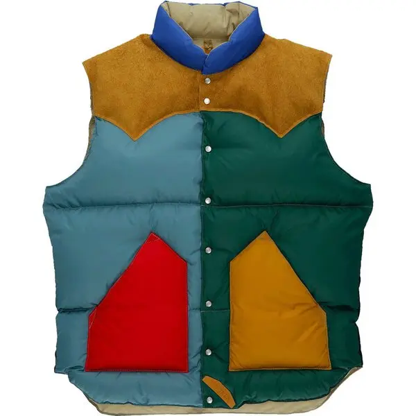 FORTELA Down Feather Sleeveless Vest - Multi Color