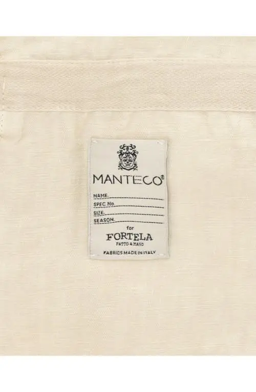 FORTELA Safari Short Sleeve Linen Shirt - Milk